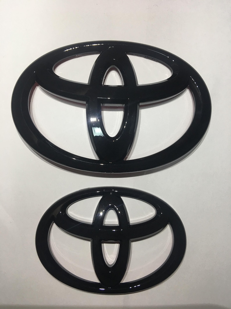 OEM Style Gloss Black / Matte Black Front / Rear Emblem Badge for ...