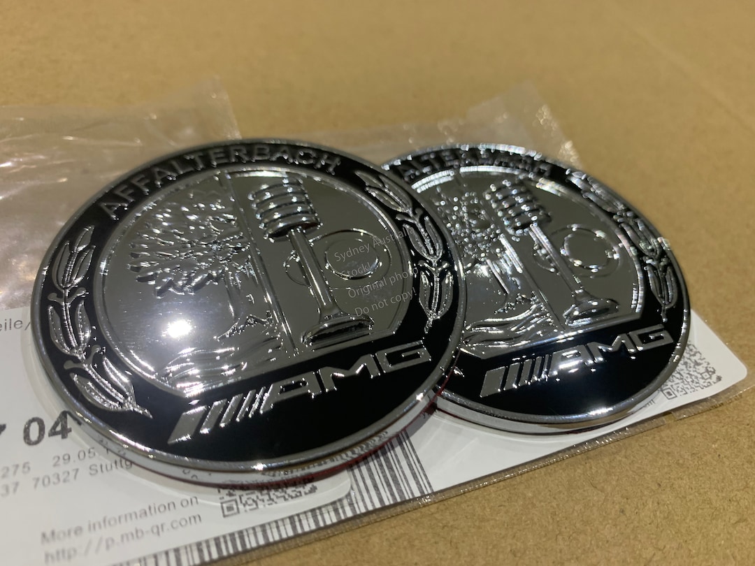 OEM Chrome Black Metal Side Badge Emblem Sticker for Benz GLA Gle Glc ...