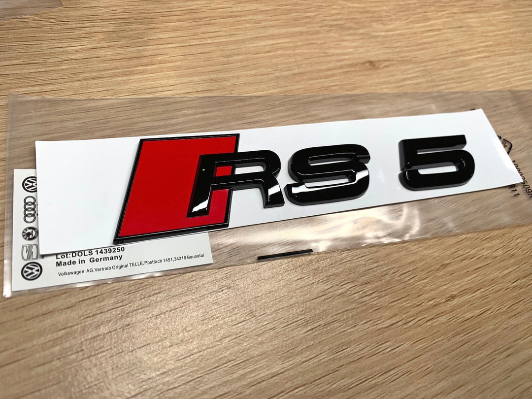 OEM Rear Boot Tailgate Trunk RS5 Gloss / Matte Black / Chrome Badge ...