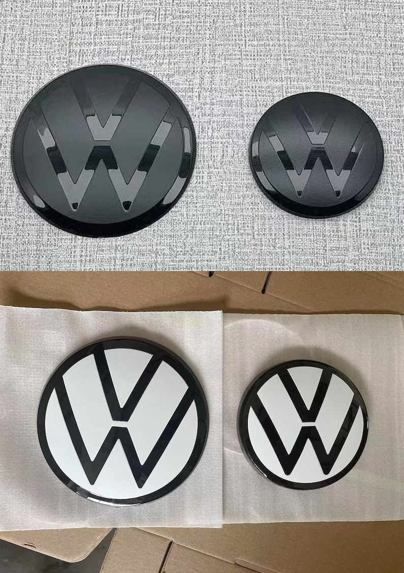 VW Atlas Emblem Set: Black/white Hatch Grille Cover (2021-2024) - Etsy