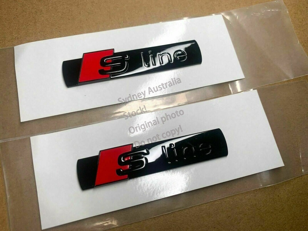 Audi Sline Badge: Gloss Black, Matte Black, or Silver ABS Emblem - Etsy