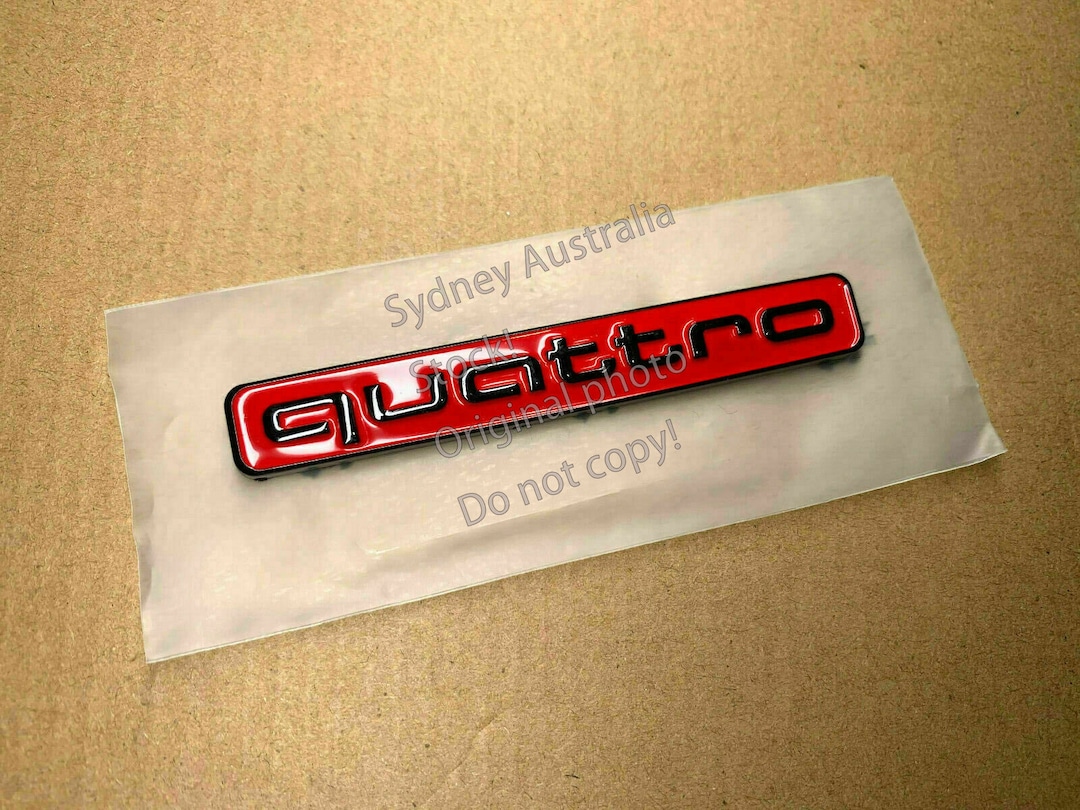 OEM Black Red Quattro Badge for AUDI A4 A5 A6 A7 Q3 Q5 Q7 Q8 Quattro - Etsy