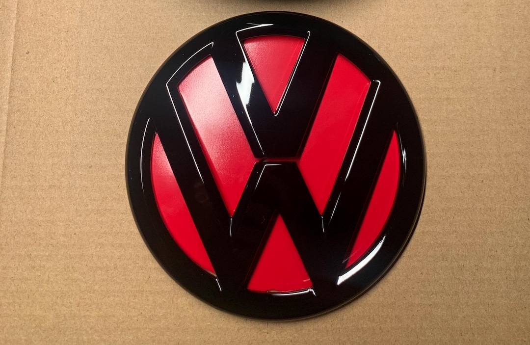 High Quality VW Hatch Rear Gloss / Matte / Black / Red / White Badge ...