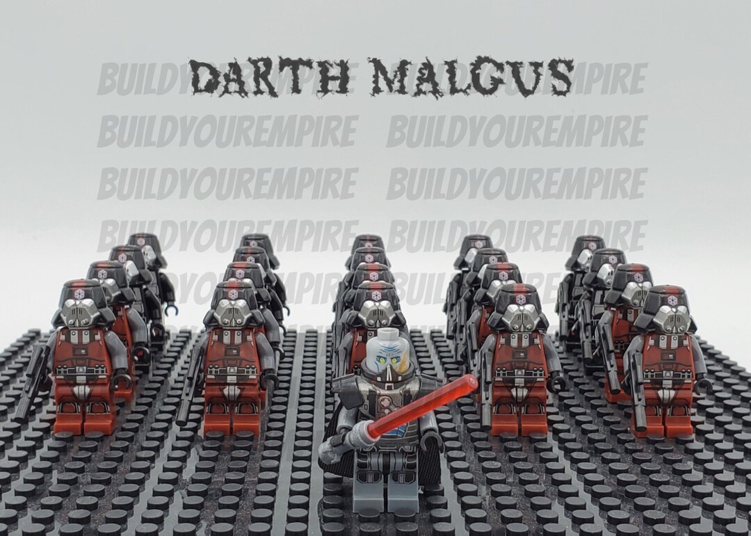 Star Wars Darth Malgus Sith Troopers Army Set With Weapons ...
