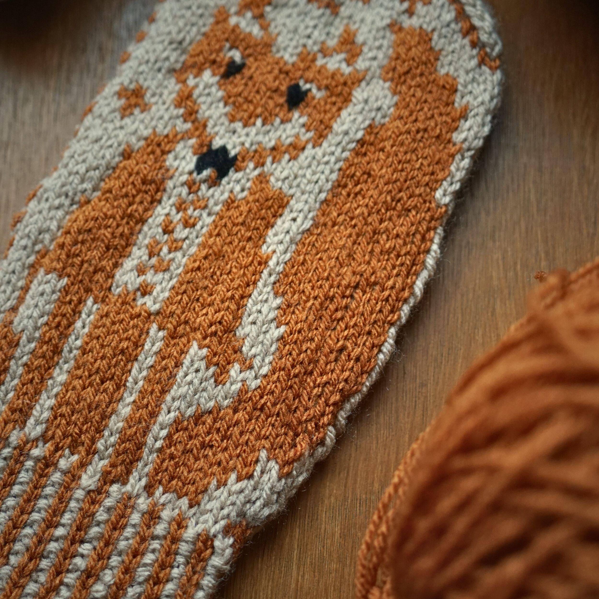 Knitting Fox Mitten Pattern PDF, Colorwork Norwegian Selbu Mitten ...