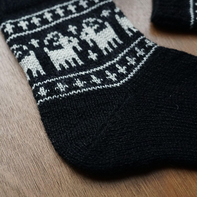 Gothic Goats Socks Knitting Pattern | Halloween Sock Knitting PDF ...