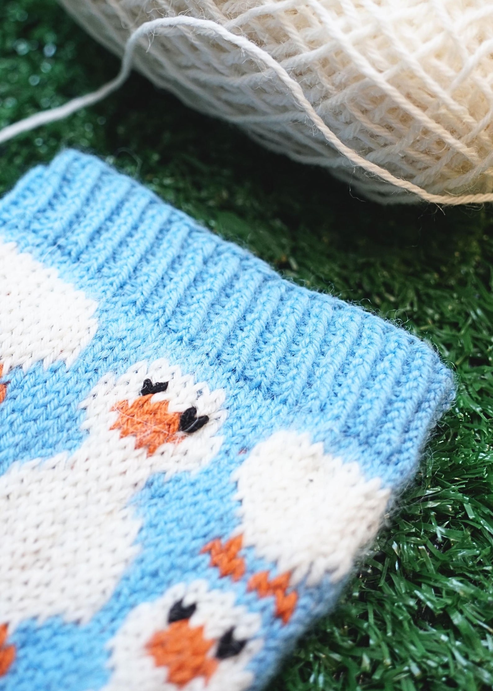 Springtime Goose Socks Knitting Pattern – Whimsical Spring Colorwork ...