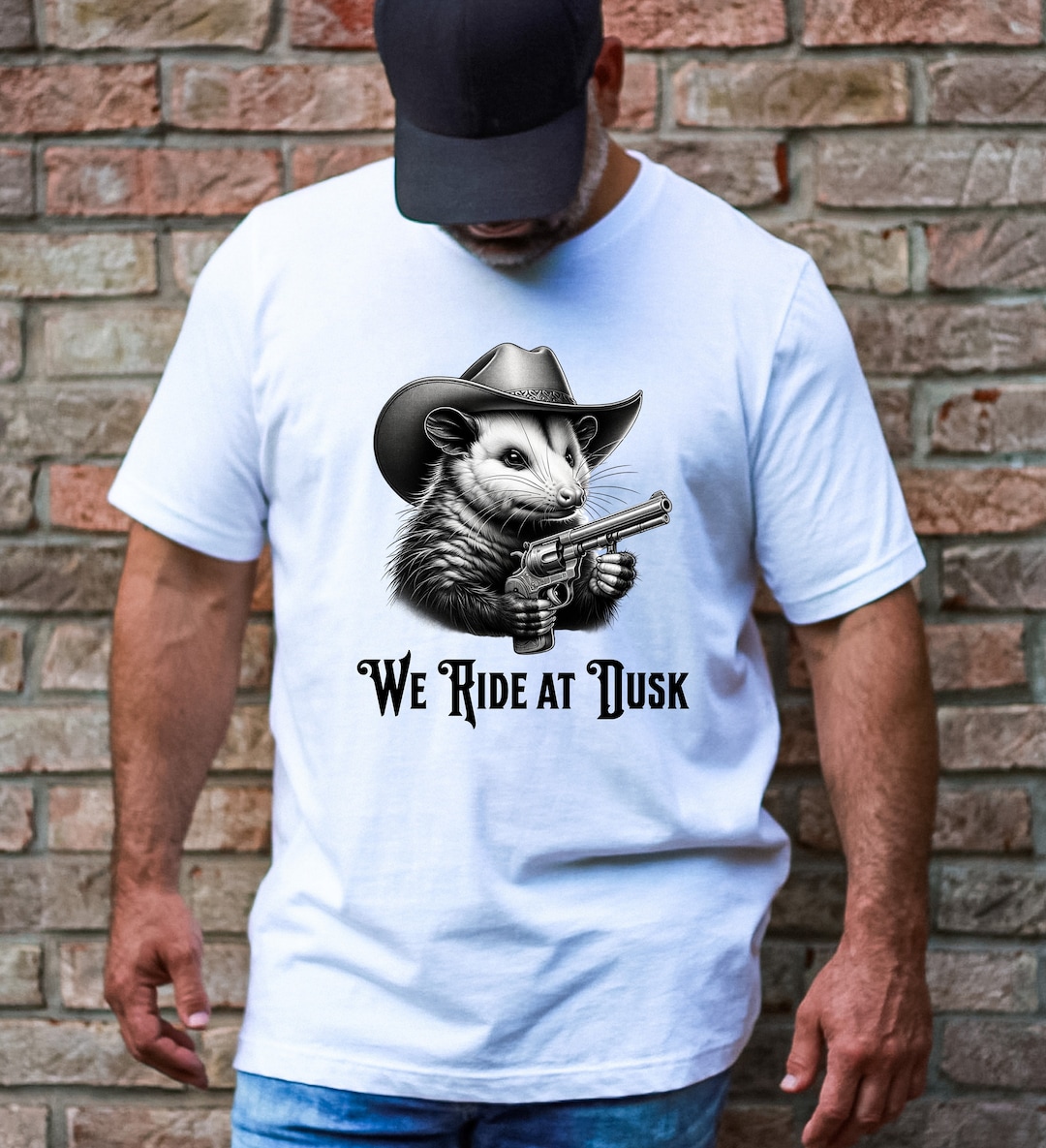 PNG - Opossum - Possum - Cowboy - Gun - Design Download - Sublimate ...