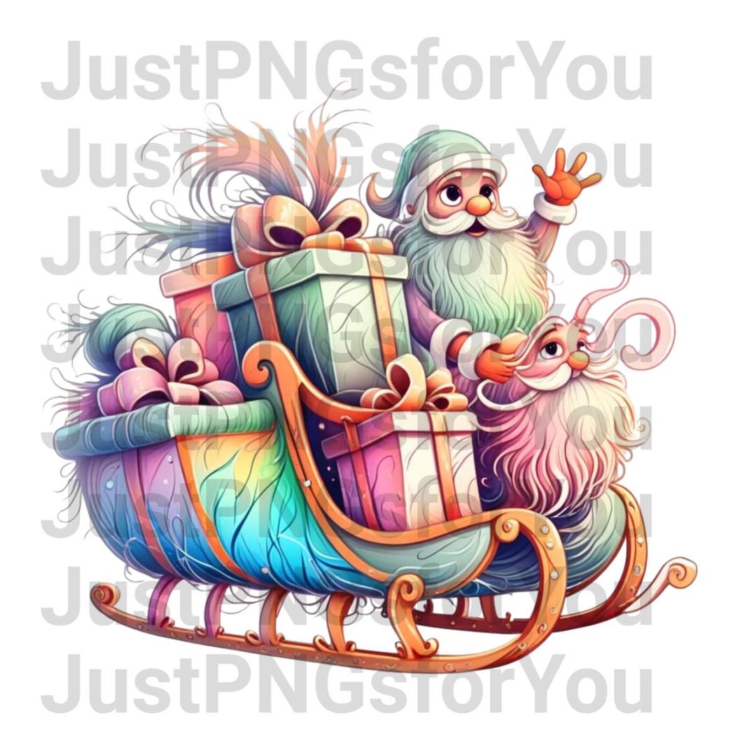 CLIPART - Holiday Bundle (5 Images) - Santa - Reindeer - Elves ...