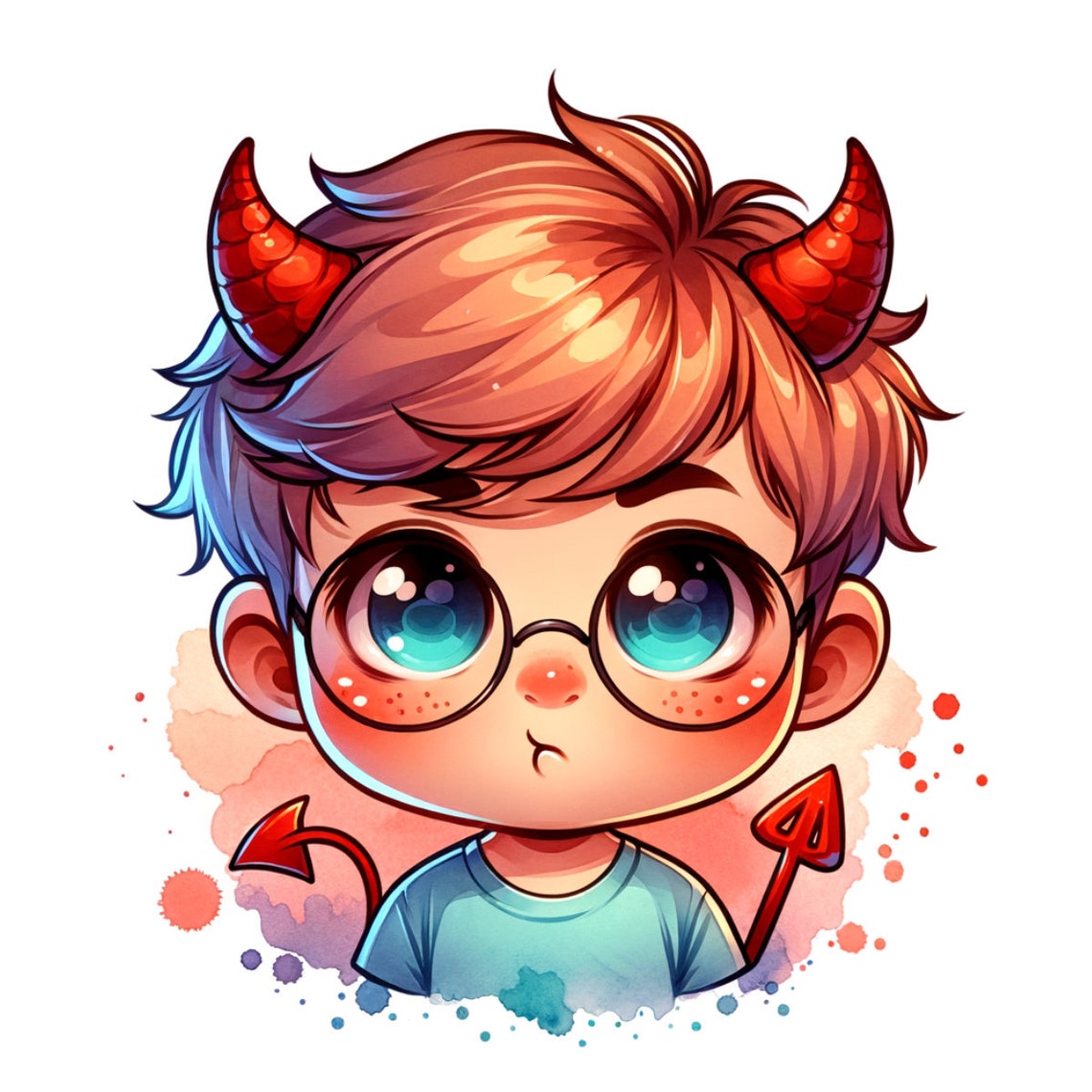 CLIPART - Baby Boy Devil Bundle (4 Images) - Devil - Baby Devil - Satan ...