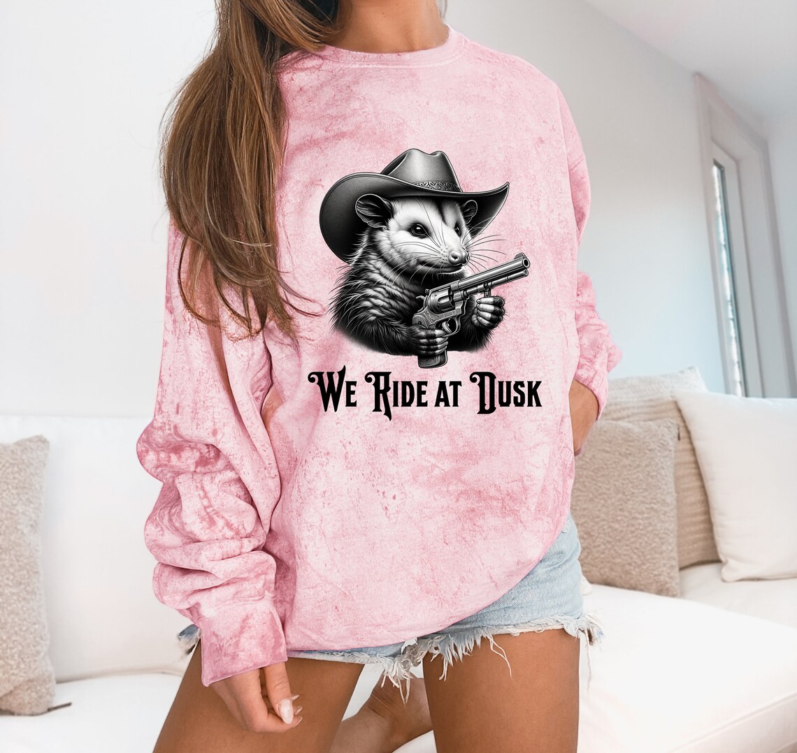 PNG - Opossum - Possum - Cowboy - Gun - Design Download - Sublimate ...