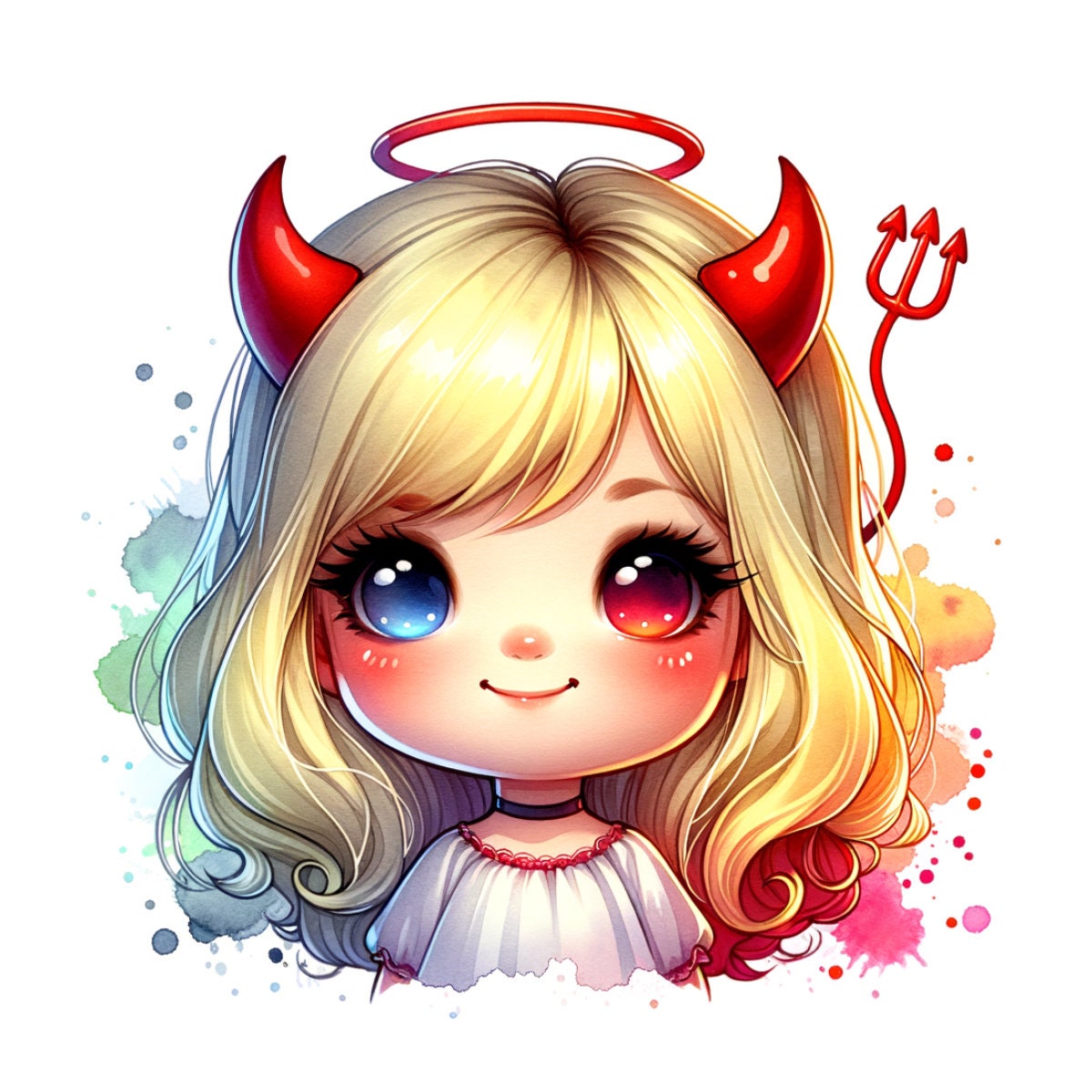 CLIPART - Baby Girl Devil Bundle (4 Images) - Devil - Baby Devil ...