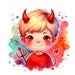 CLIPART - Baby Boy Devil Bundle (4 Images) - Devil - Baby Devil - Satan ...