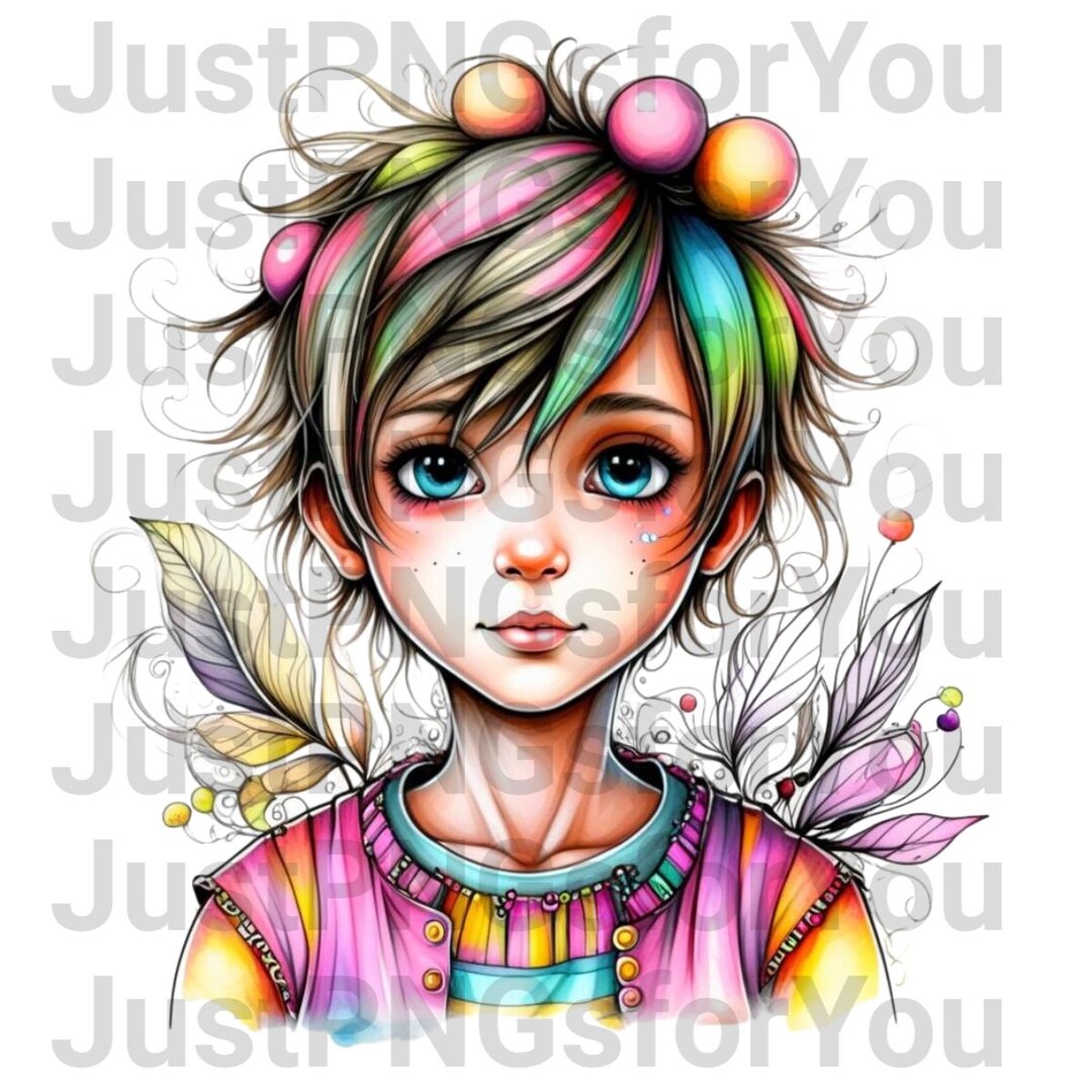 CLIPART - Whimsical - Boy - Young Boy - Image Download - Design ...