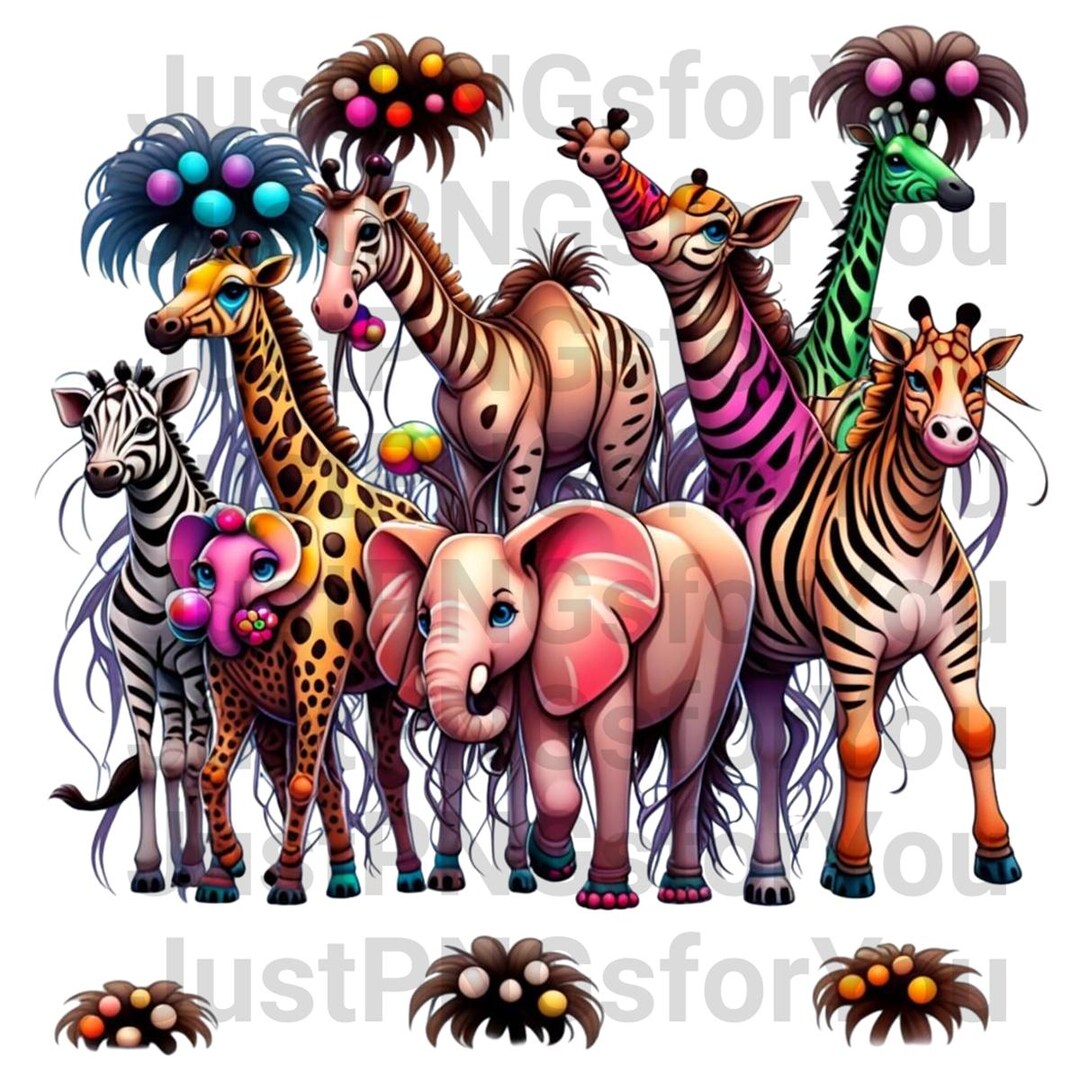 CLIPART - Safari - Pngs - Design Download - Digital Download - Etsy
