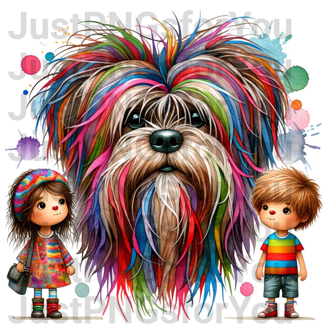 CLIPART - Puppy Animal Bundle (2 Images) - Quirky Dog - Kids - Pngs ...