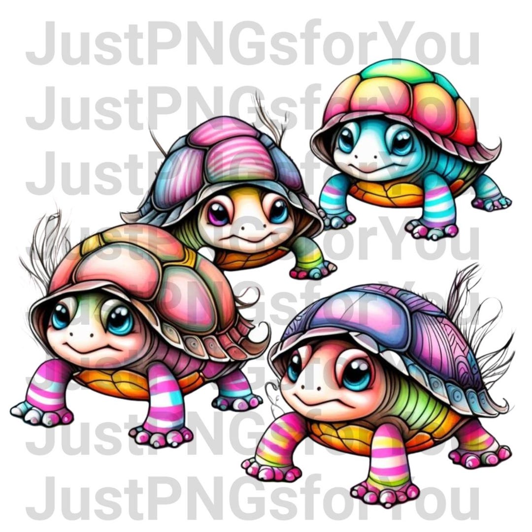 CLIPART - Whimsical - (4 Images) - Animals -turtle - Turtles - Image ...