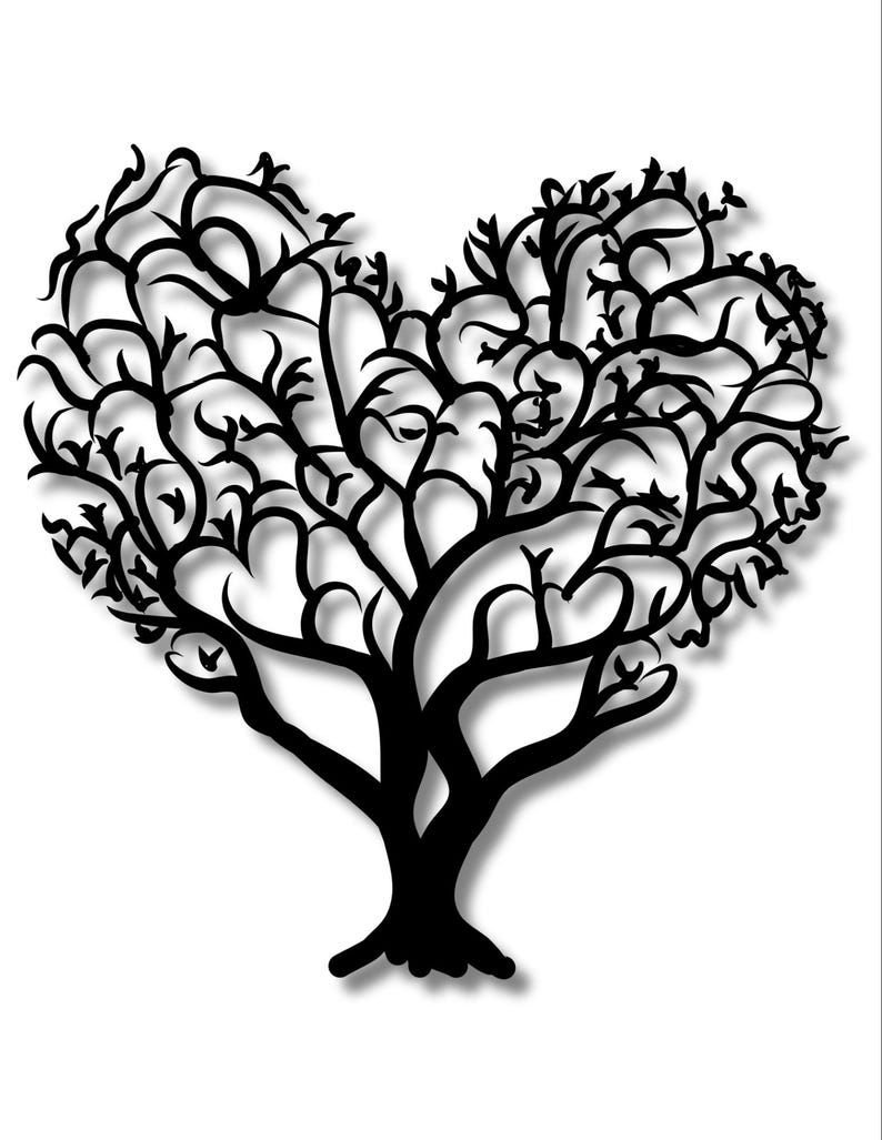 Pyrography Template, Tree Pattern for Wood Burning Art - Etsy