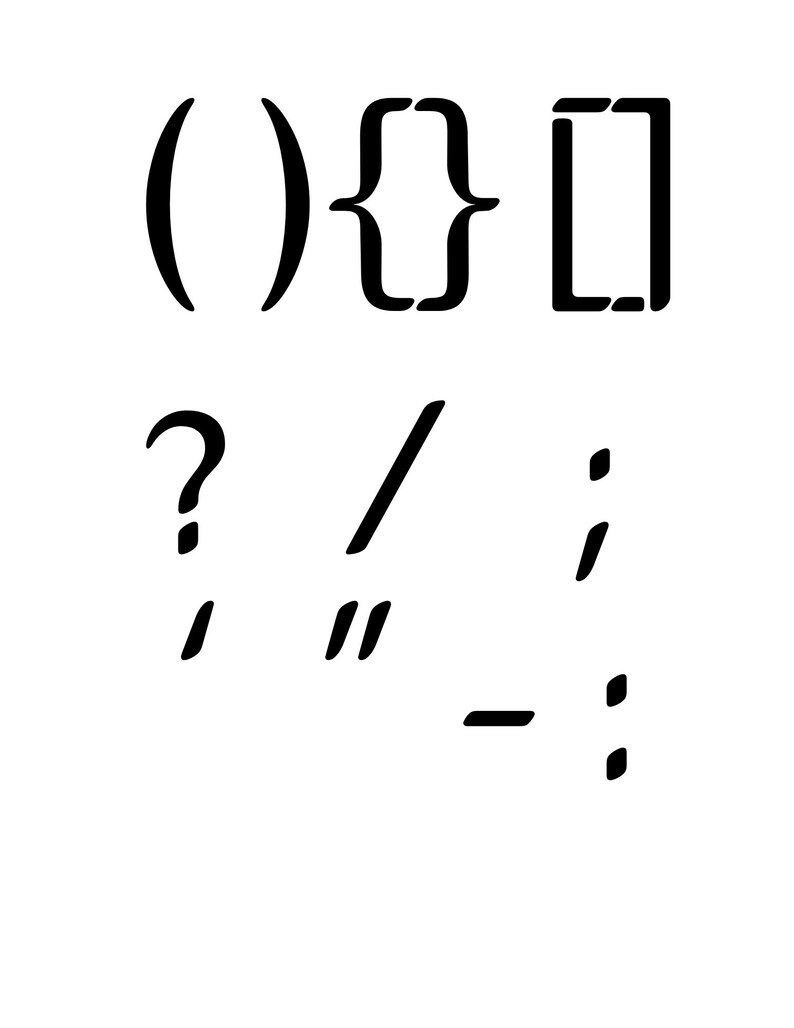 Font Bundle, as Pictured Pyrography Template, Alphabet, Numbers ...