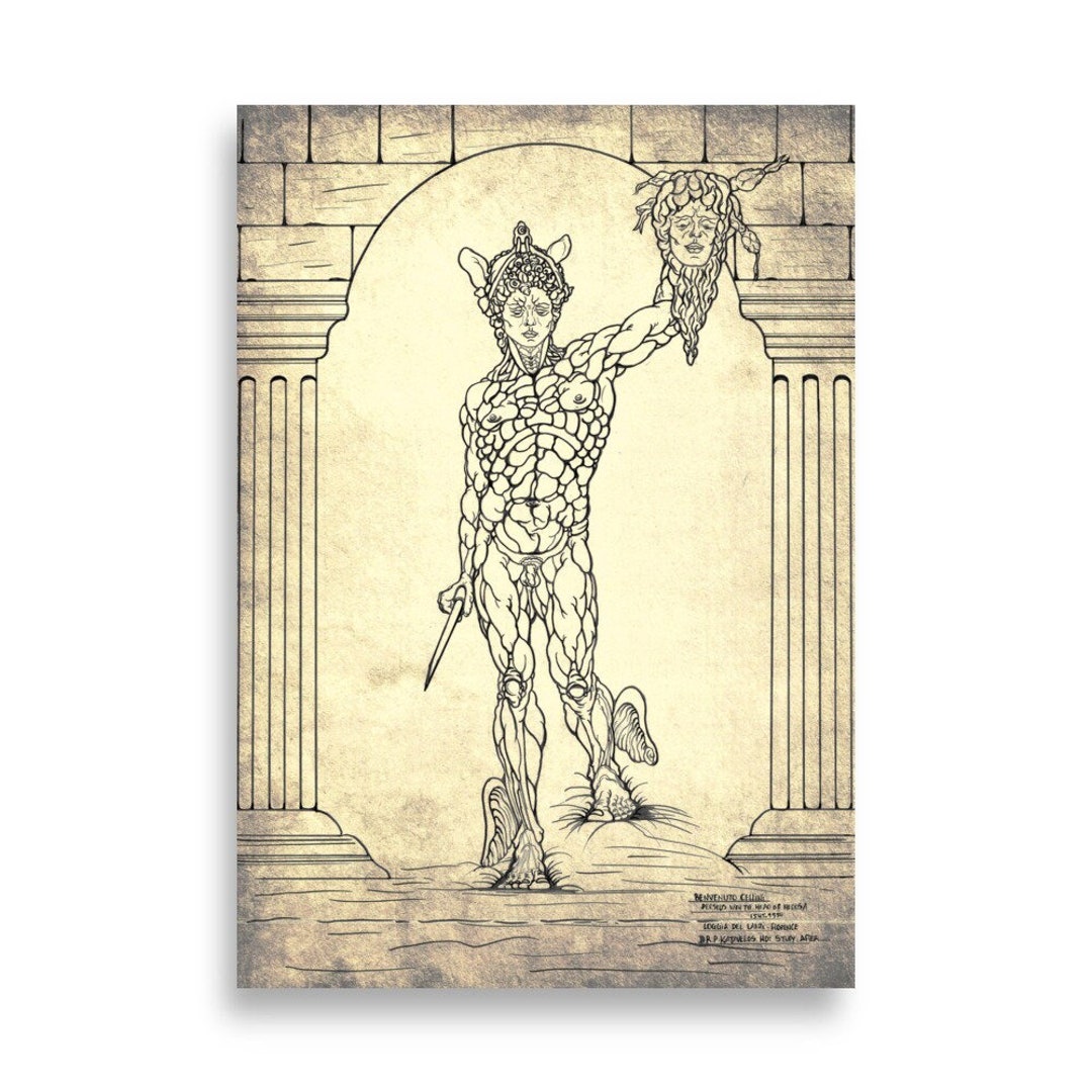 Cellini Perseus and Medusa, Florence, Italy, Study After - Etsy