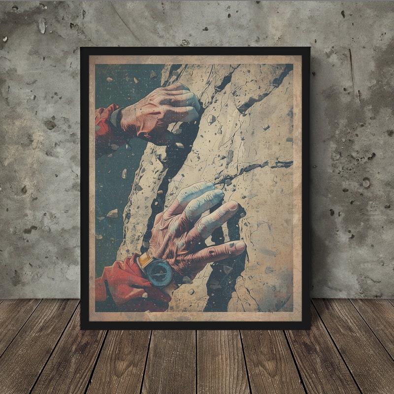 Rock Climbing Art - Etsy