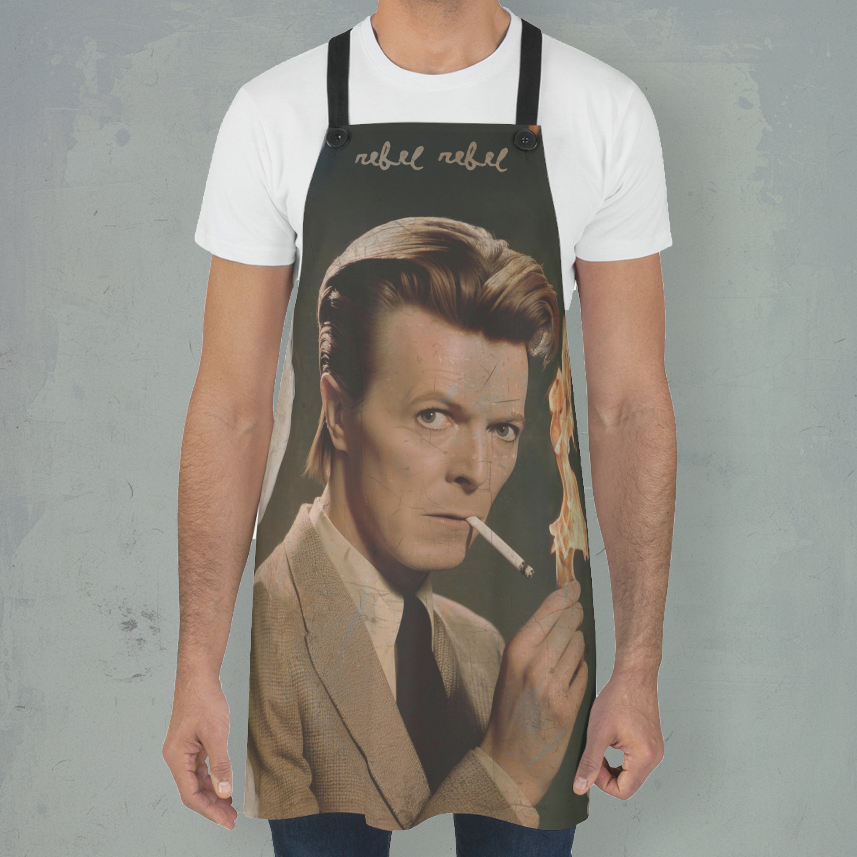 DAVID BOWIE APRON Original Art Retro Ziggy Stardust Vintage - Etsy