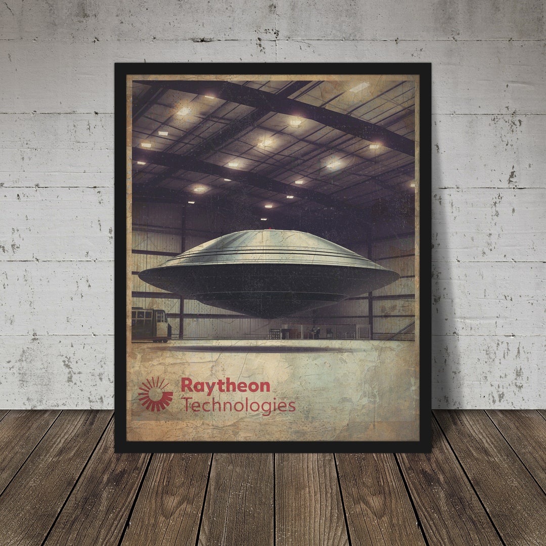 UFO Alien Poster, RAYTHEON Uap Poster, Retro Sci-fi Home Decor, Ufo ...