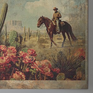 UFO COWBOY Fine Art, WESTERN Americana Poster, Retro Sci-fi Wall Decor ...