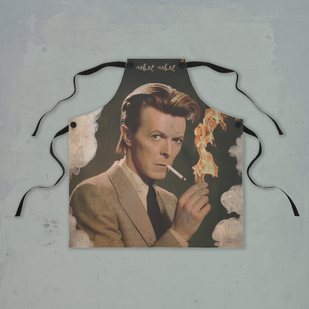 DAVID BOWIE APRON Original Art Retro Ziggy Stardust Vintage - Etsy