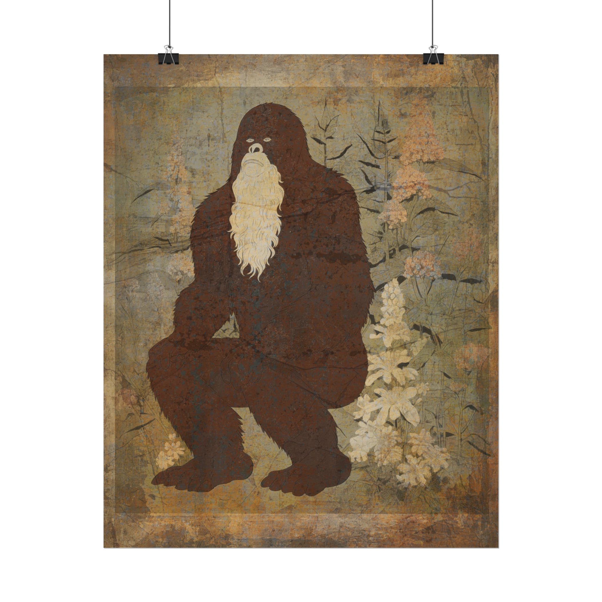 BIGFOOT POSTER Funny SASQUATCH Bathroom Decor Retro - Etsy