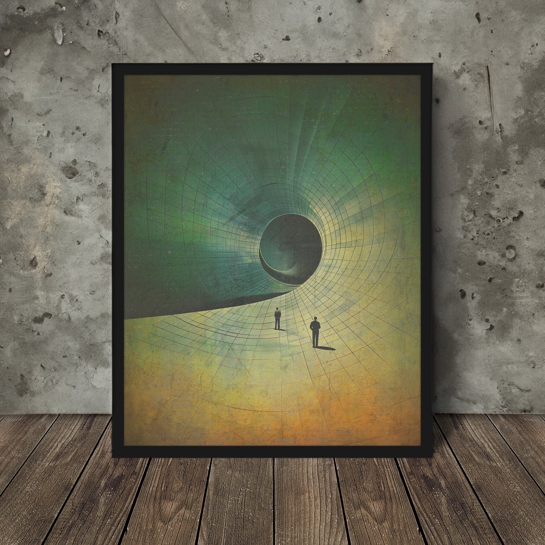 INFINITE VOID Retro Wall Art, Vintage Quantum Physics Gift, Physics ...