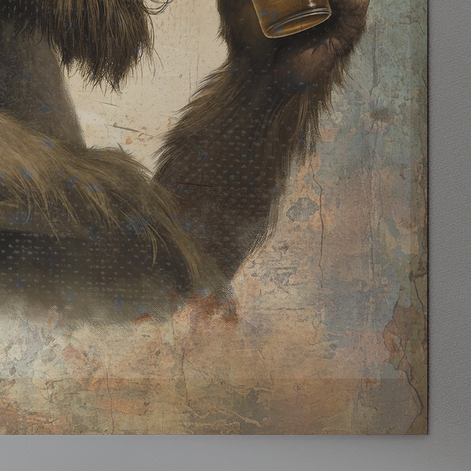 BIGFOOT ART PRINT, Retro Sasquatch Poster, Cryptid Yeti Abominable ...