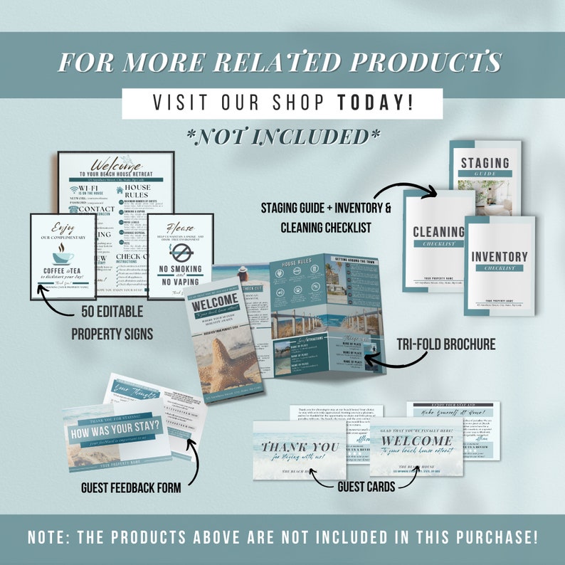 Airbnb Welcome Book Canva Template, Beach Welcome Book, Short Term ...