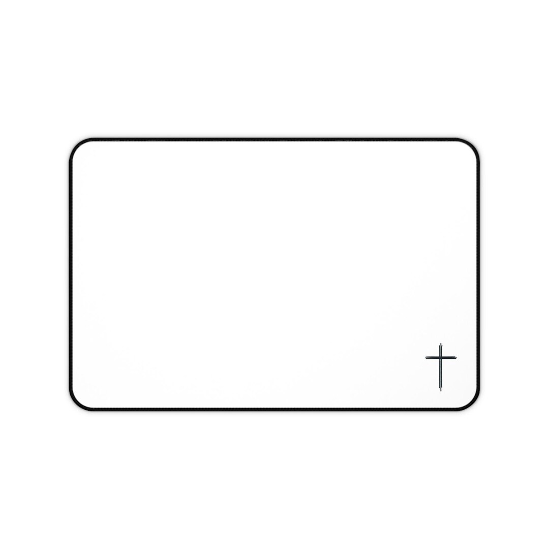 Cross Desk Mat, Religious Mouse Pad, Christian Work Surface, Bible ...
