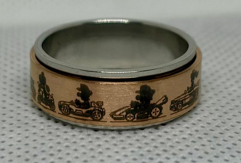 Mario Kart Racing Inspired Fidget Spinner Ring, Temporary Aliviates ...