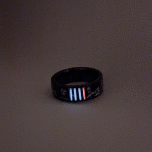 Black Darth Vader Ring Star Wars Inspired With Lights. - Etsy