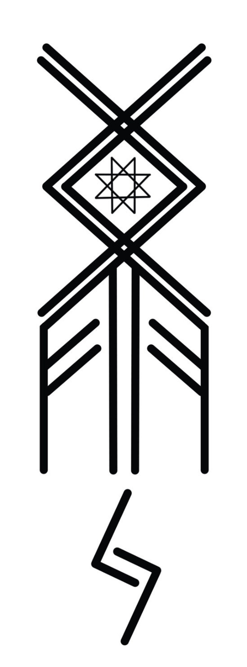 Digital Personalisedpersonalized Bindrune Design Bindrunes Bind Rune ...