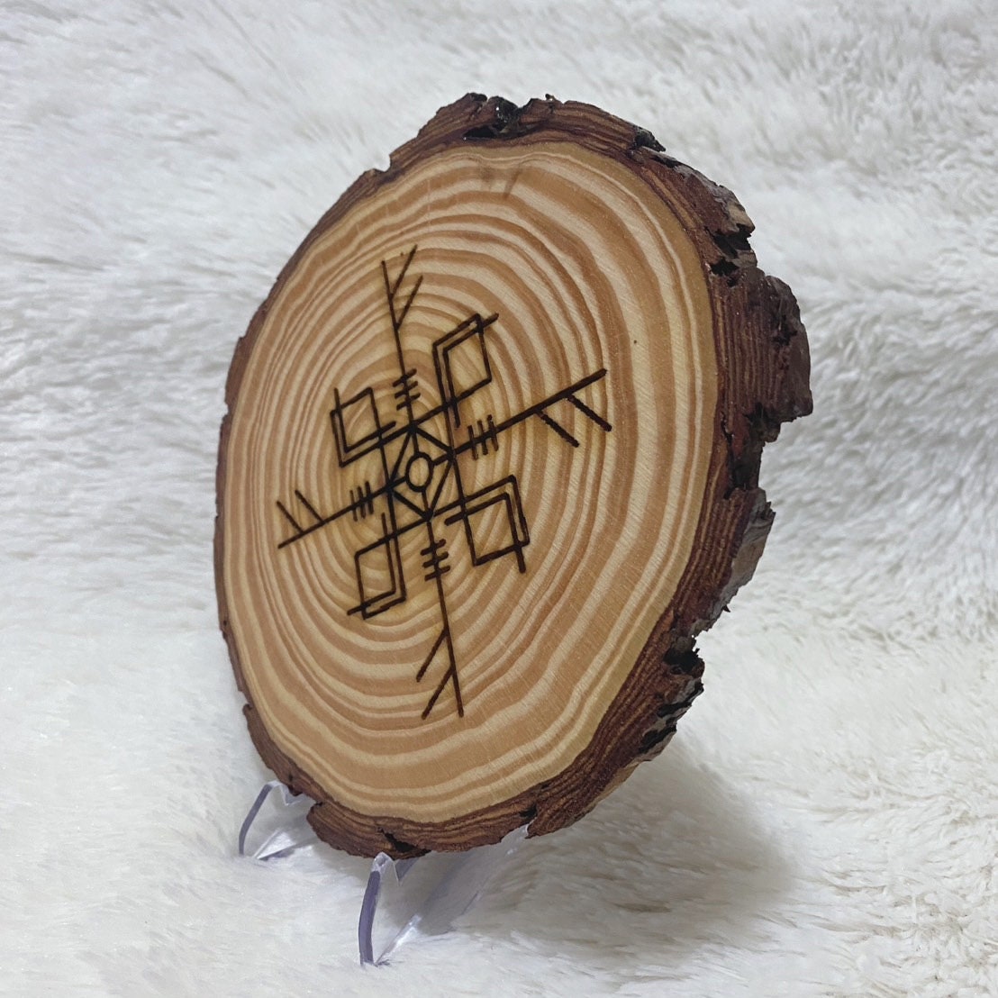 Wheel of Wealth Bindrune Bindrunes Bind Rune Bind Runes Wood Norse ...