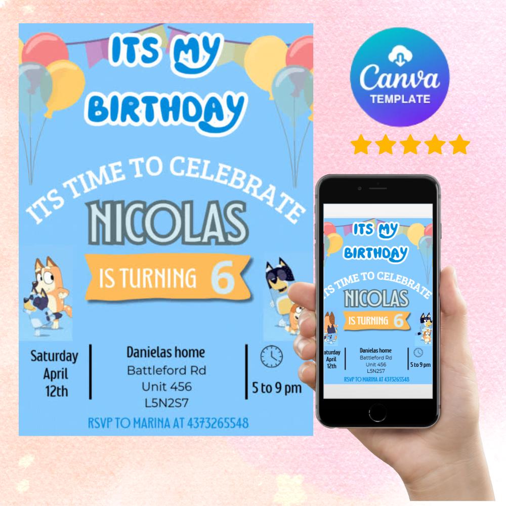 Bluey Party Bundle, Bluey Party Favors Printable, Geburtstagsparty ...