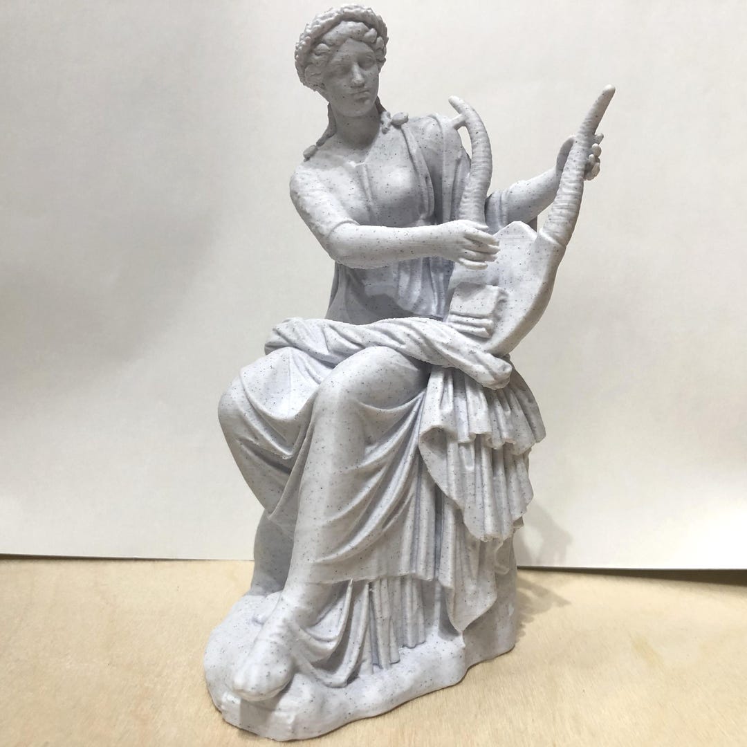 Terpsichore With Lyre, the Muse of Dance | 3d Printed Replica | Greek ...