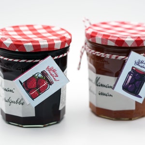 Jam Labels, Printable Jam Tags, Recipe Book, Gift Tags - Etsy