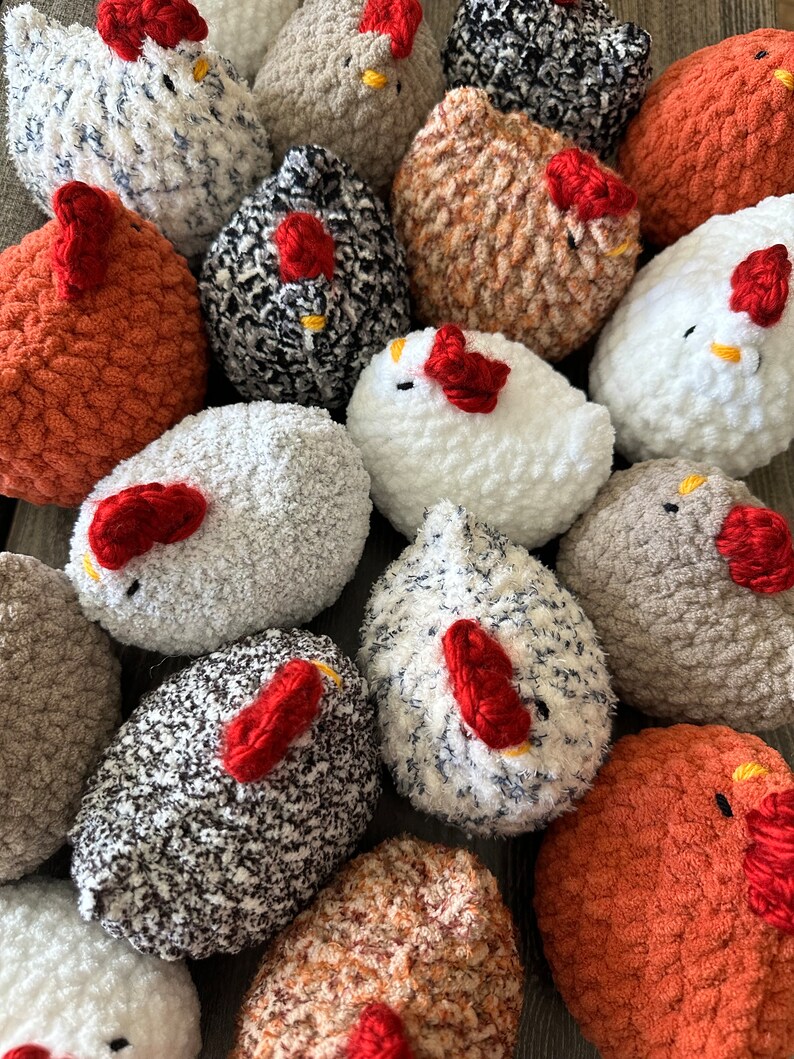 Chunky Chicken Plushie - Etsy