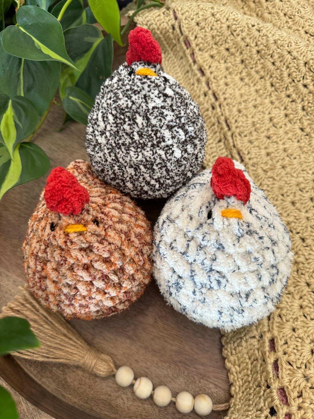 SET OF THREE Chunky Chicken Plushies - Etsy
