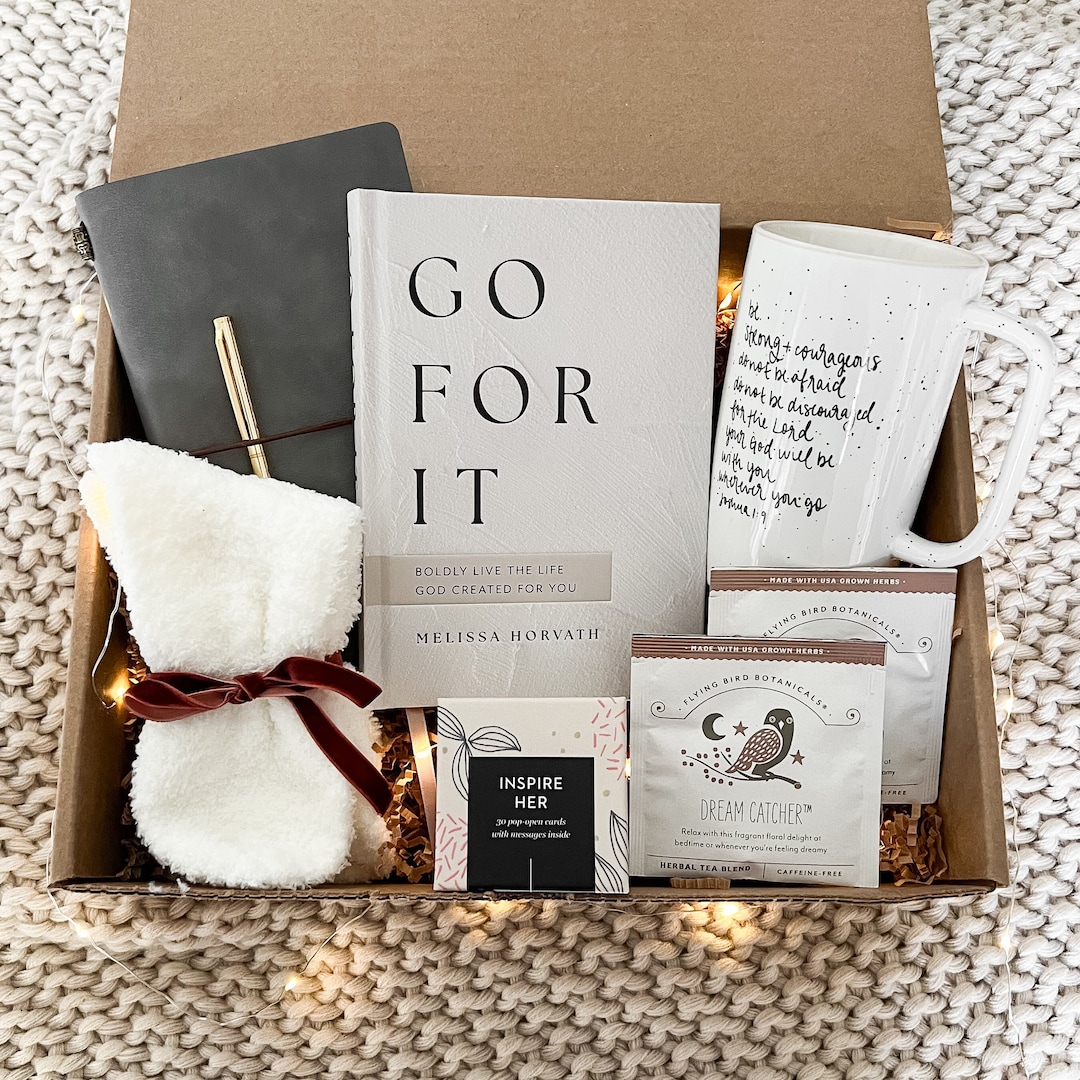 Inspirational Box for Women, Dreamy Hygge Gift Basket, Christian Care ...