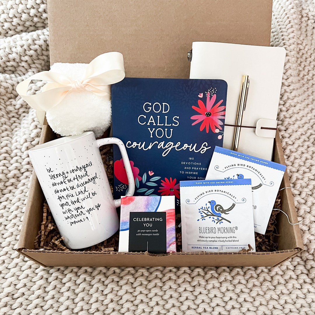 Christian Devotional Gift Box for Women, Thoughtful Hygge Gift Basket ...