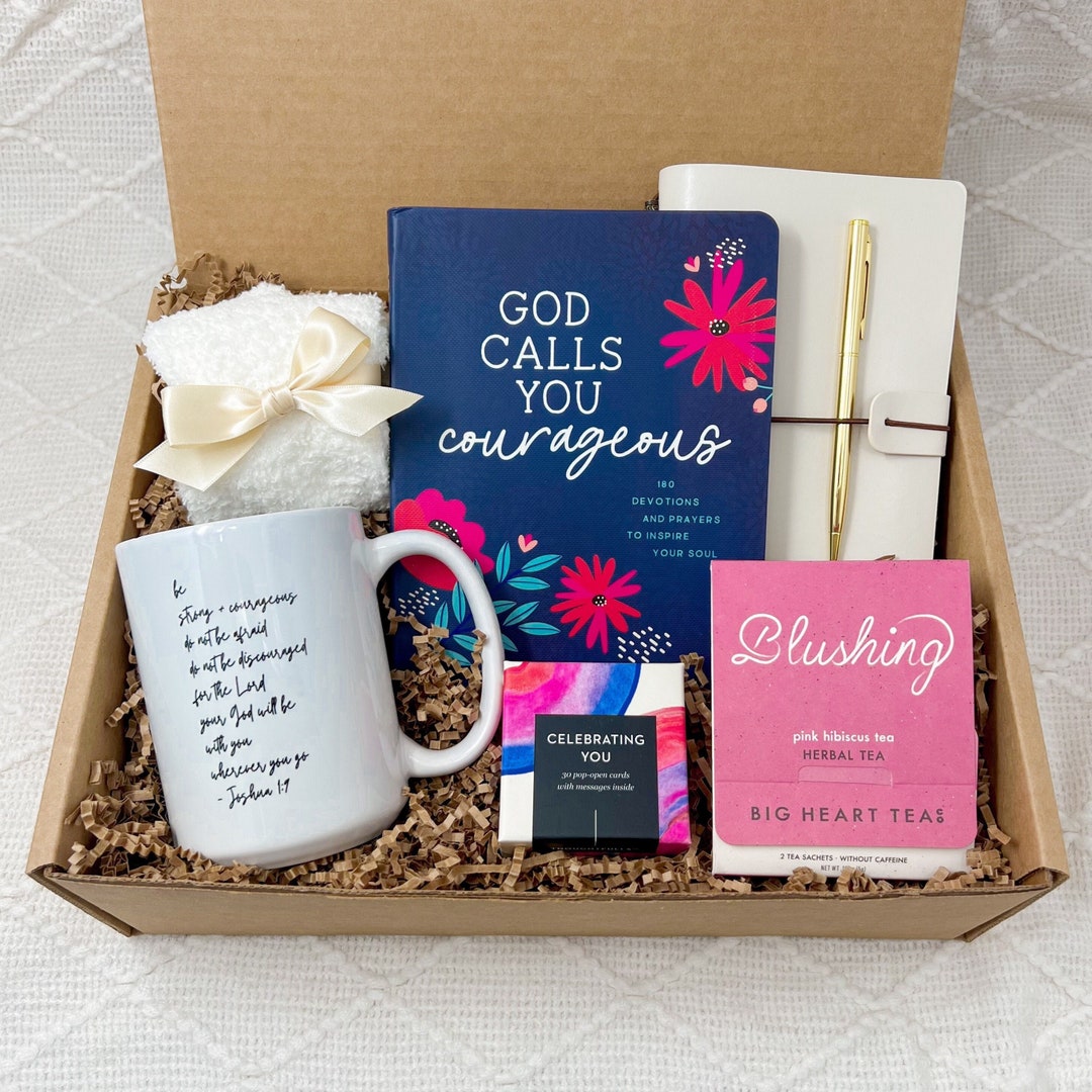 Christian Devotional Gift Box for Women, Thoughtful Hygge Gift Basket ...
