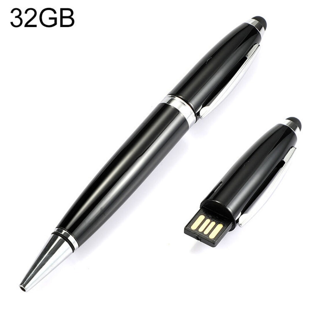 2 in 1 Pen Style USB Flash Disk Black 32GB - Etsy