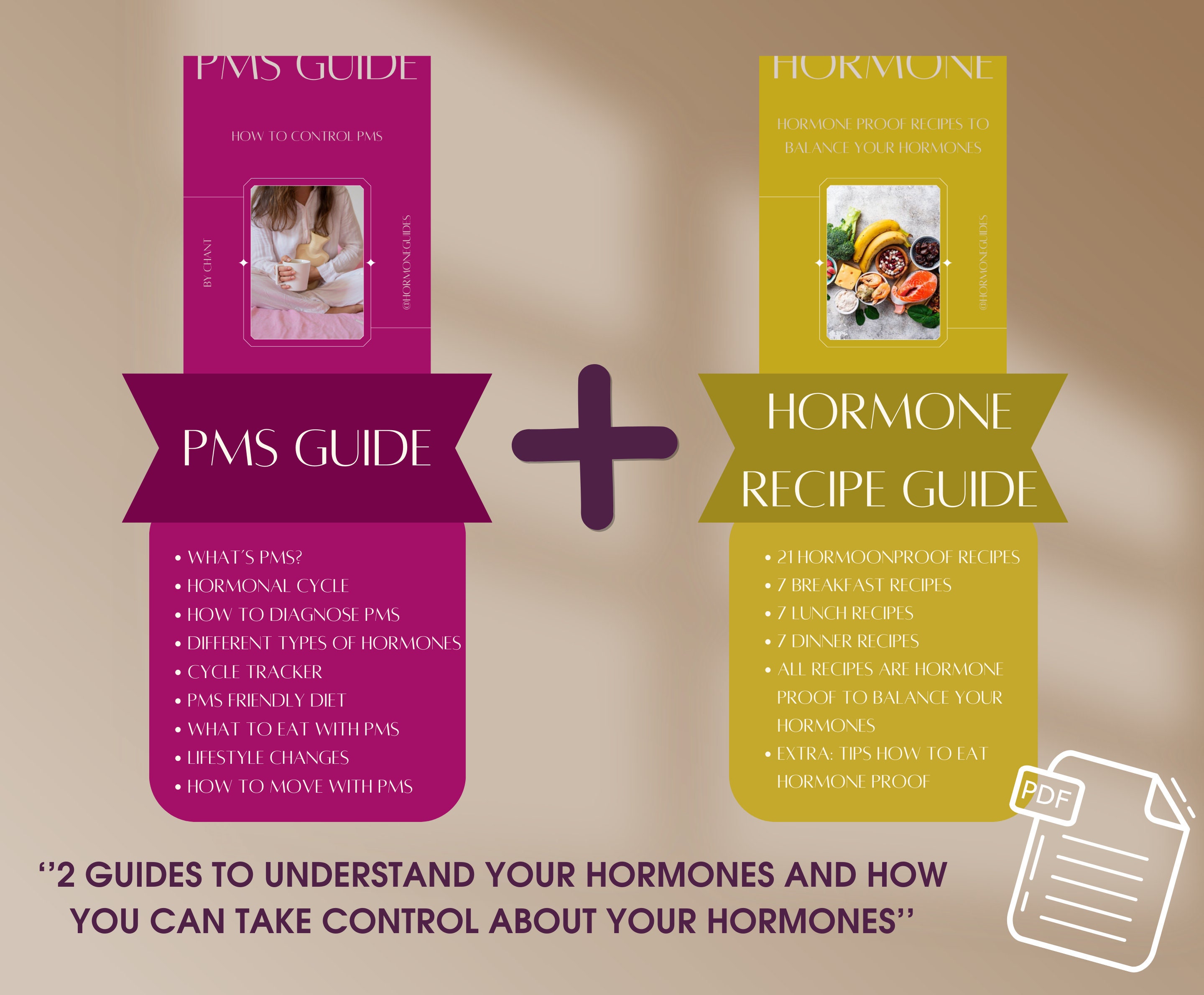 PMS Guide and Hormone Recipe Guide to Balance Hormones Proof Food ...