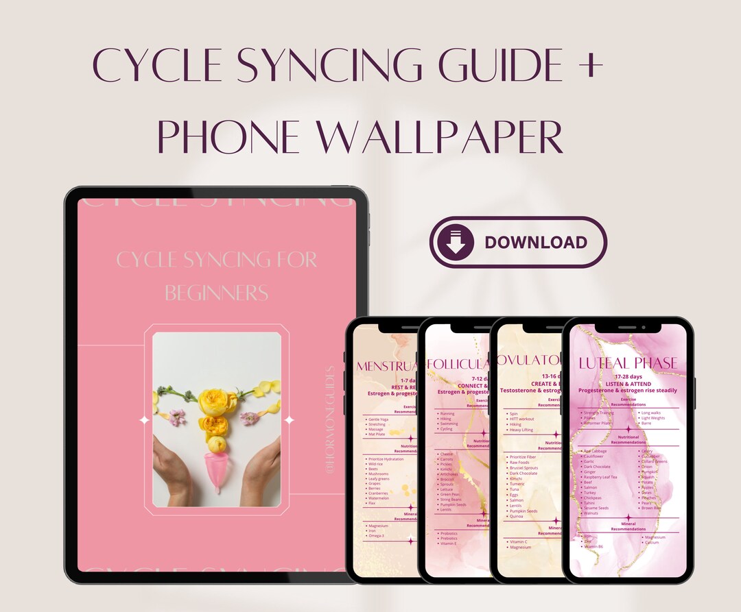 Cycle Syncing Guide Hormone Guide Cycle Syncing Wallpaper Sheets Hormone Proof Food Guide Cycle ...