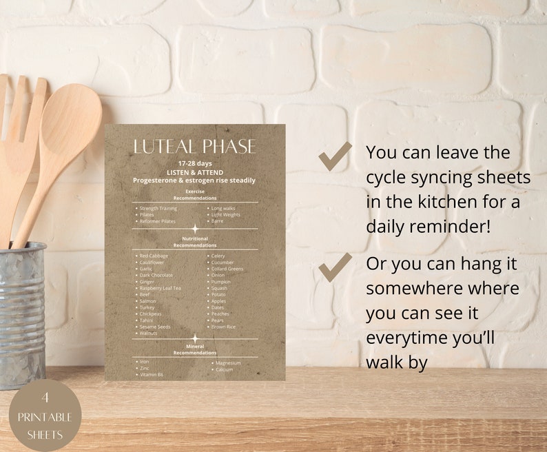 Cycle Syncing Sheets Hormone Proof Guides Cycle Syncing Hormones for ...